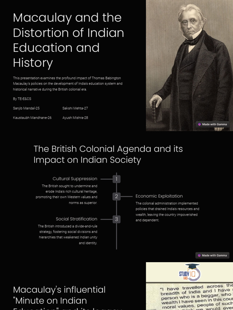 Macaulay and The Distortion of Indian Education and History | PDF | Nationalism | British Raj
