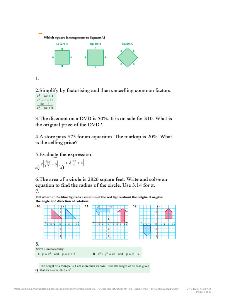 MYP 3 Revision Paper | PDF | Chess Openings | Chess