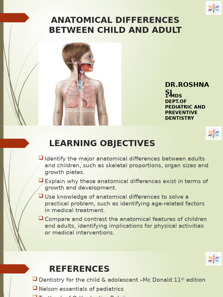 Understanding Child-Adult Anatomical Differences | PDF | Clinical ...