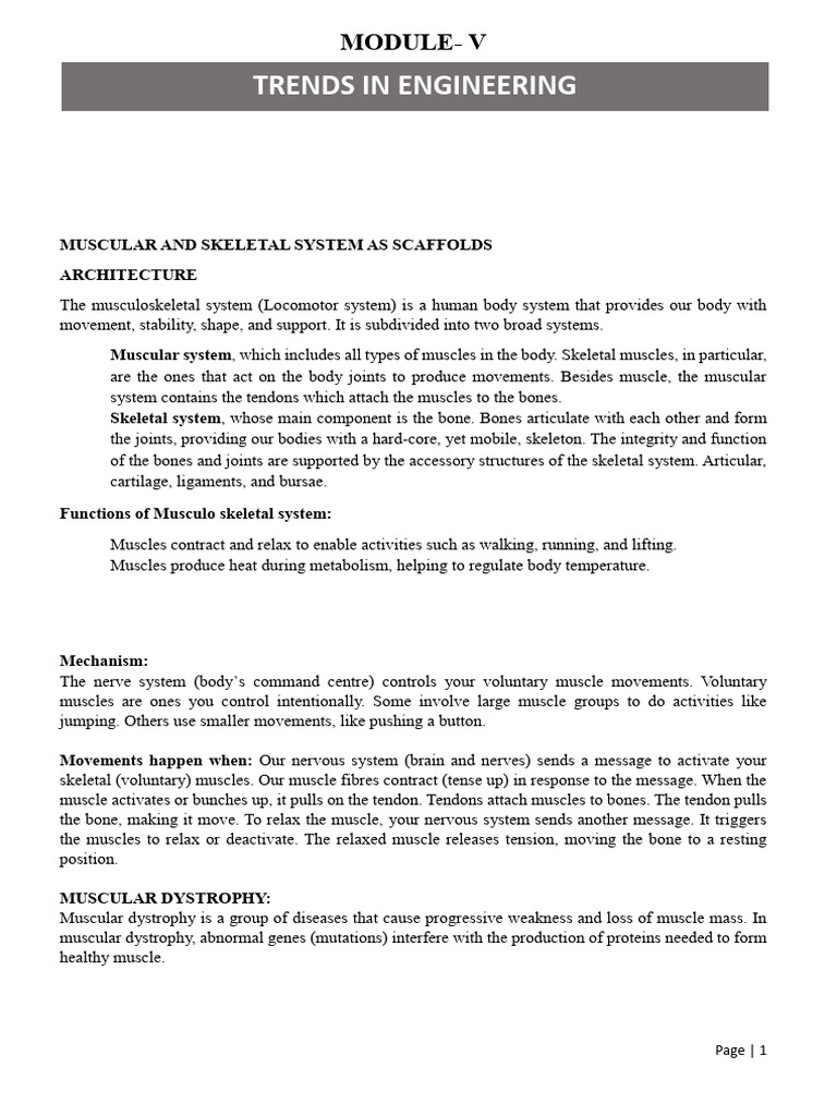 Module - 5 TRENDS IN BIOENGINEERING | PDF | Taste | Human ...