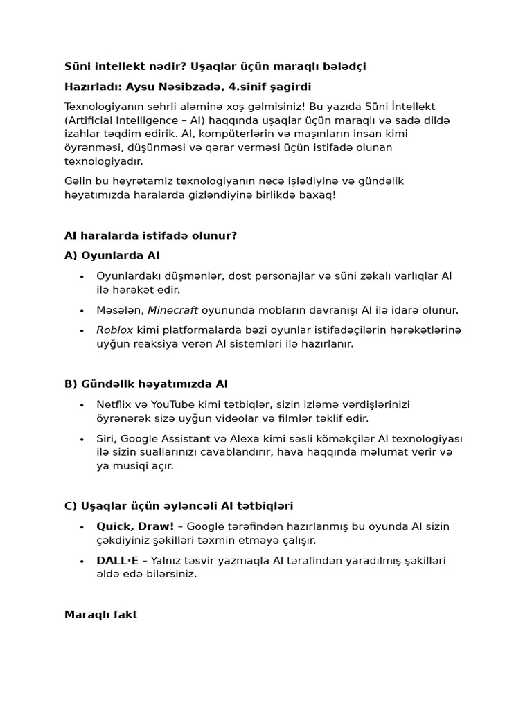 Aysu Nəsibzadə | PDF