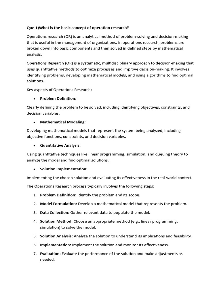 Optmization Technique Exam Notes May2025 | PDF | Mathematical ...