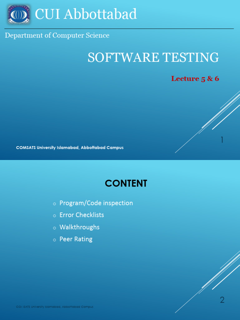 Code Inspection Process and Duties | PDF | Integer (Computer Science ...