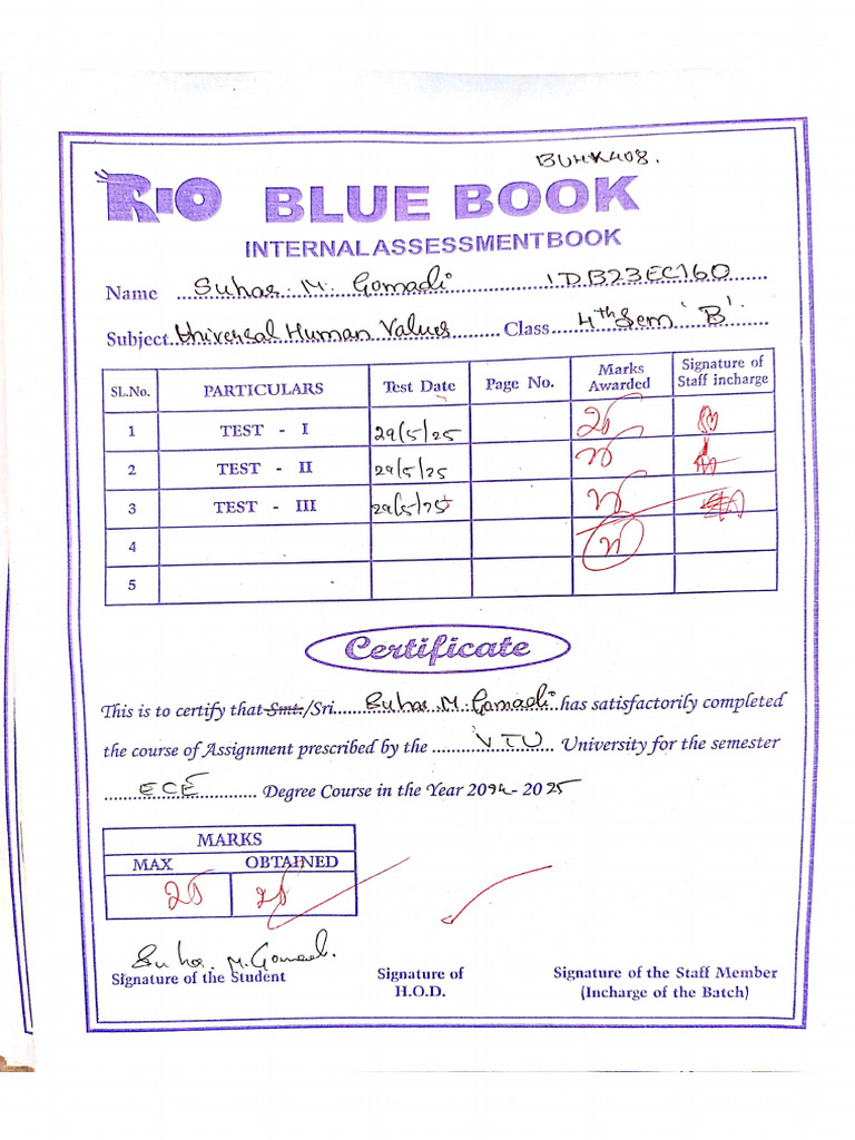 Universal Human Values Assignment - 1 | PDF