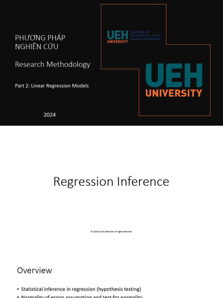Part 2 - Regression Inference | PDF | Regression Analysis | Normal Distribution