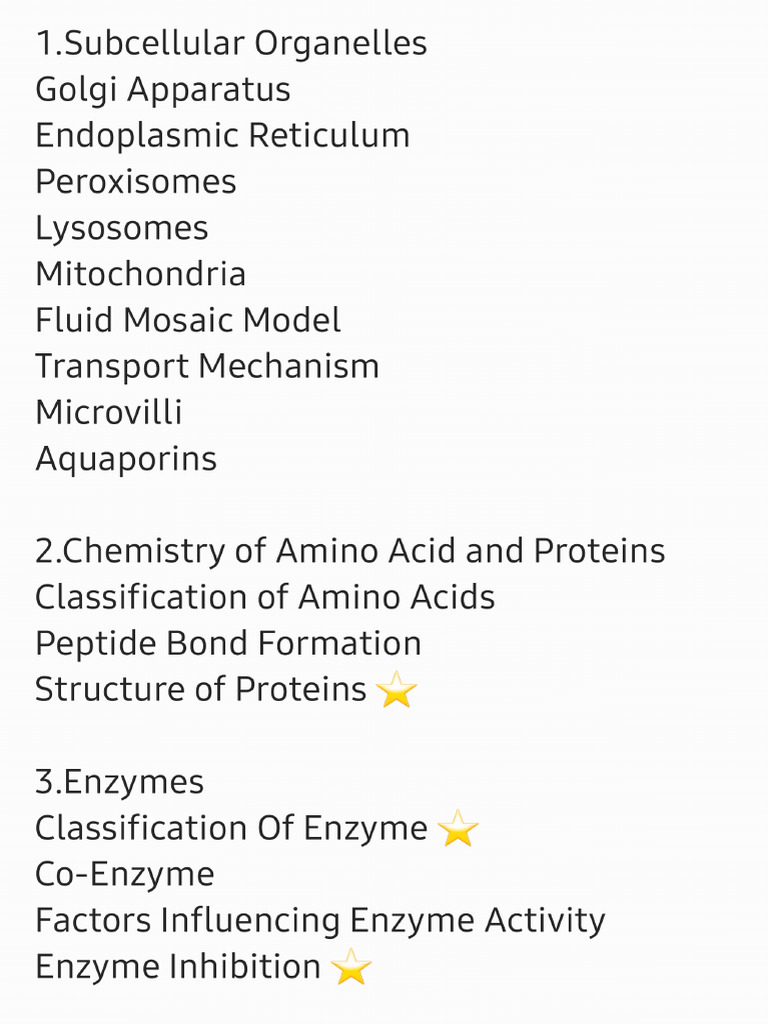 Biochemistry IMP Questions - 250126 - 010039 | PDF