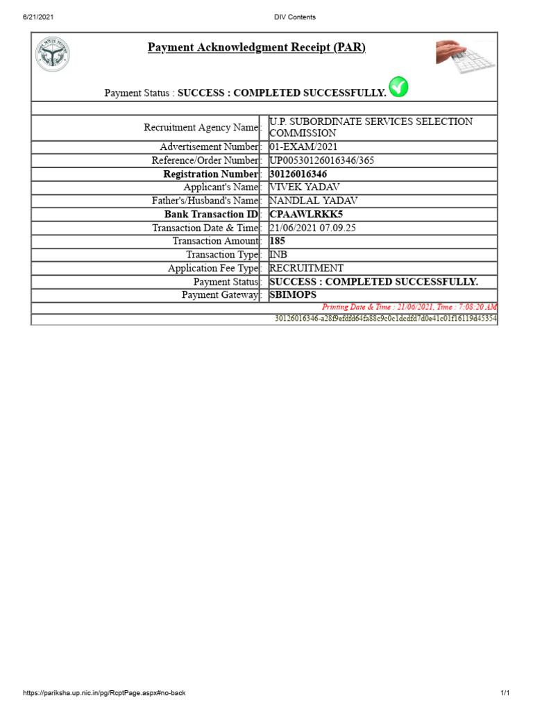 Receipt of Pet | PDF