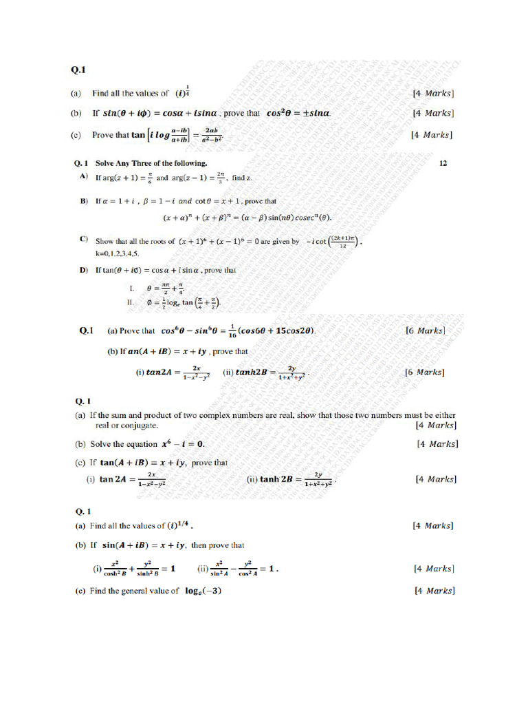 EMT II - Unit 1 PYQ | PDF