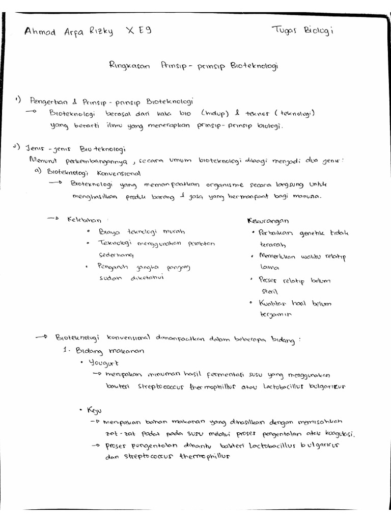 Tugas Biologi - Ahmad Arfa Rizky | PDF