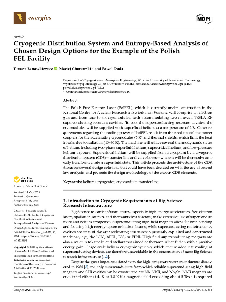 Cryogenic Distribution System Design Analysis | PDF | Heat | Helium