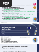 Refraction Lab - Gizmo | PDF