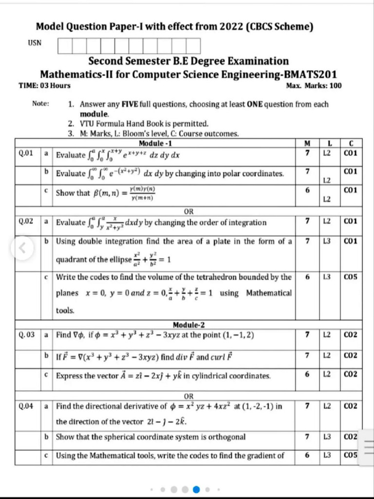 Bmats201 All Previous Qps | PDF | Linear Subspace | Vector Space
