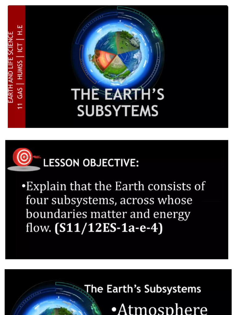 The Earth Subsystem | PDF