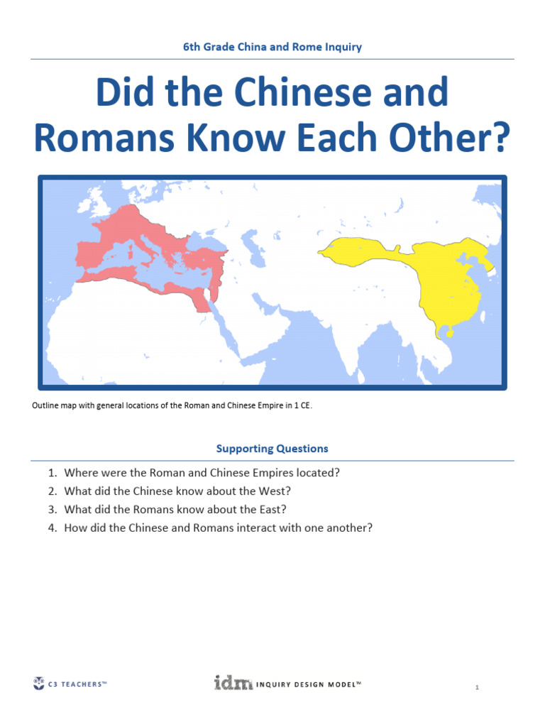 NewYork 6 China Rome Student | PDF | China | World Politics