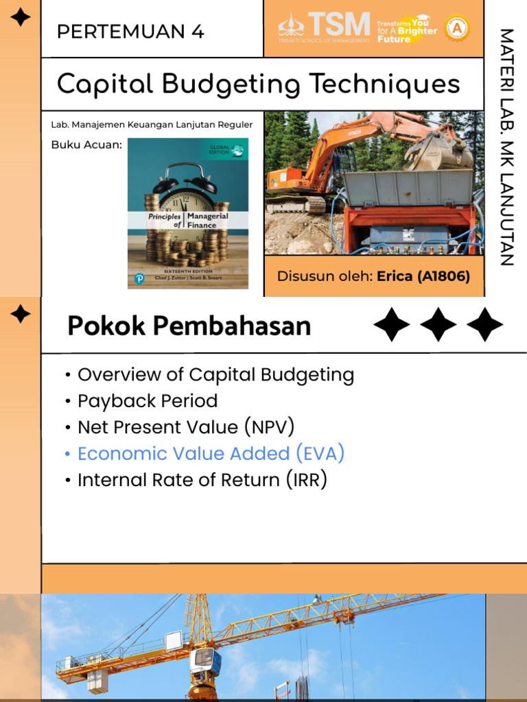 [MKL Reguler] 03. Capital Budgeting Techniques | PDF