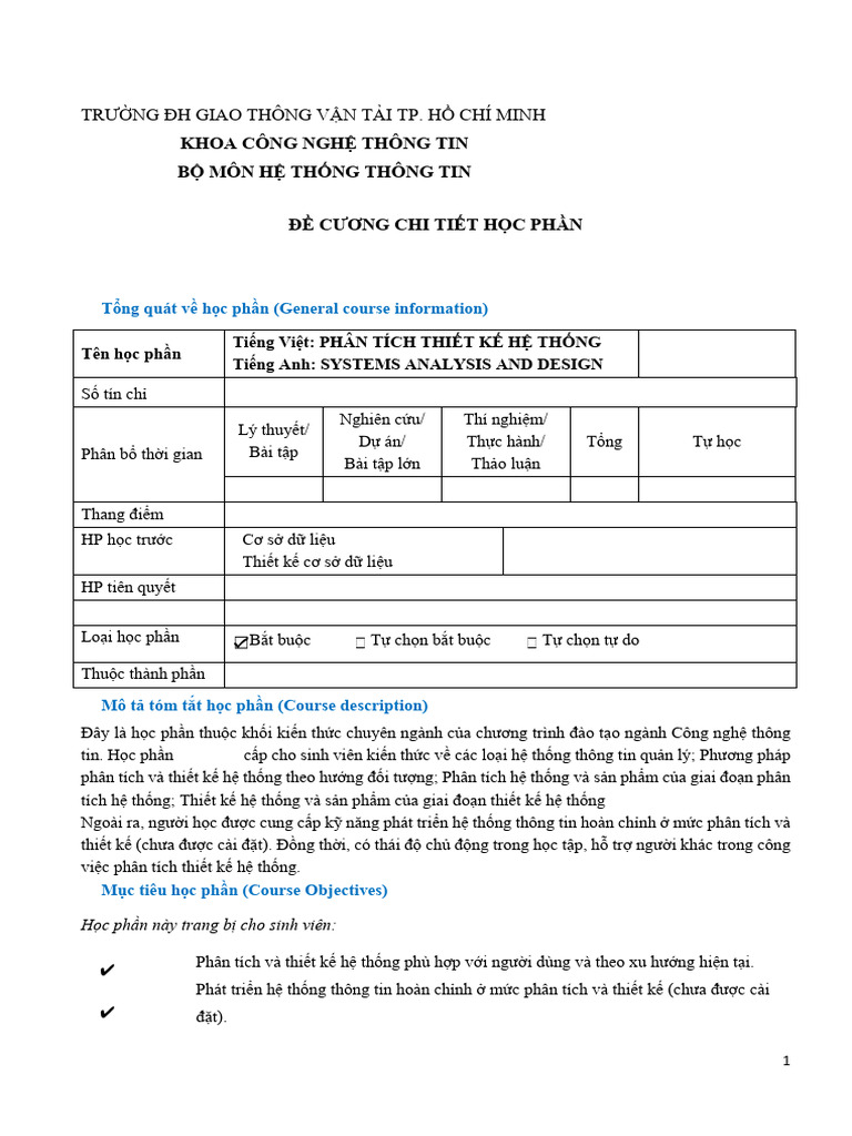 Phan Tich Thiet Ke He Thong | PDF