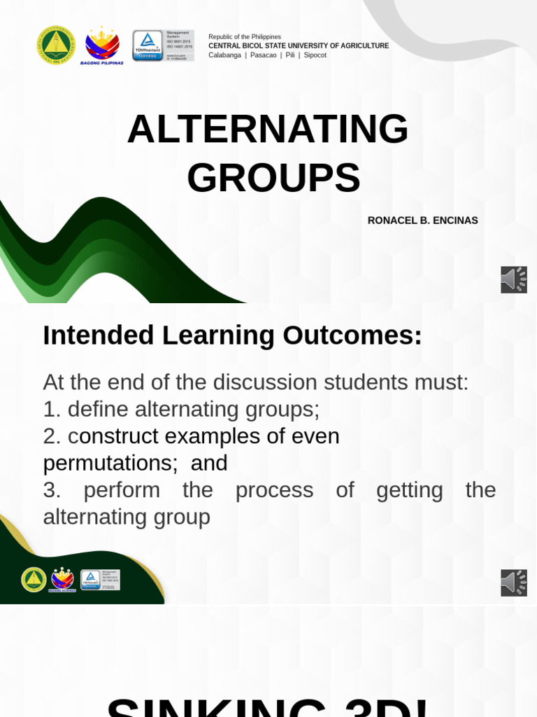 Alternating Groups | PDF