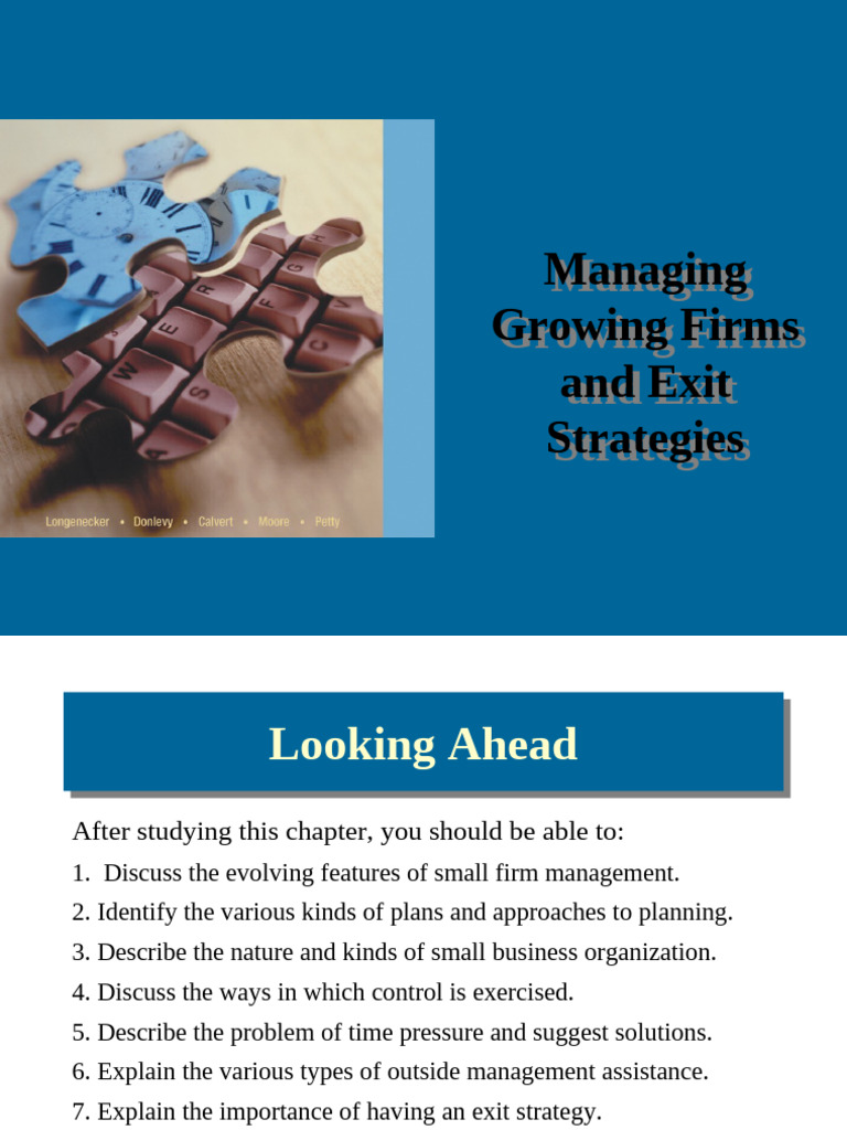 Small Business Management & Exit Strategies | PDF | Mergers And ...