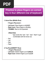 Typing Practice Sheet Beginner | PDF