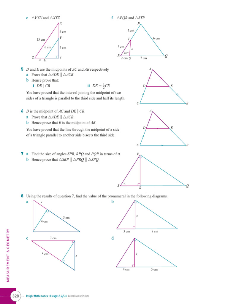 Triangle Angle Relationships in Geometry | PDF | Geometric Shapes ...