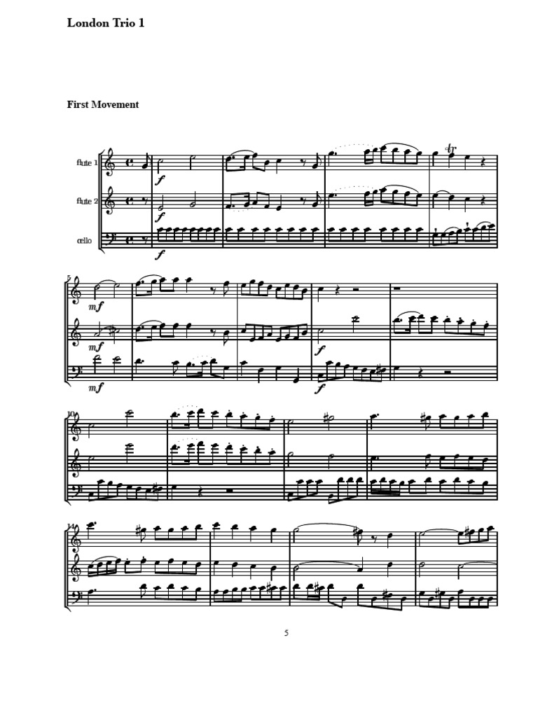 Haydn London Trio | PDF