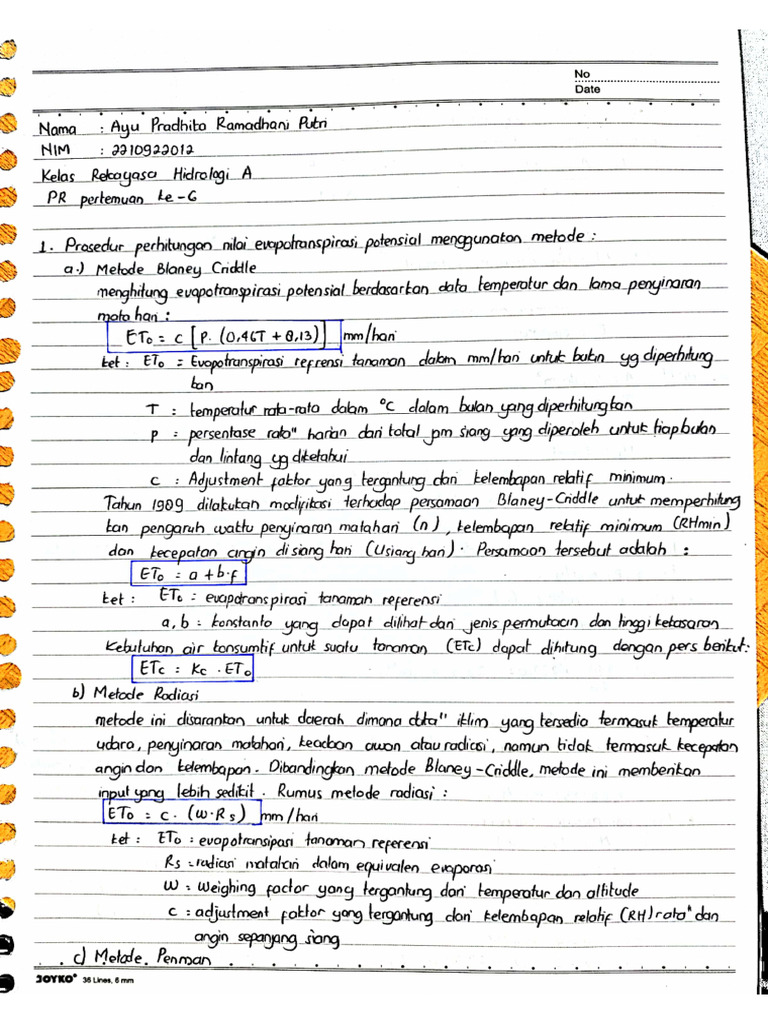 PR PERTEMUAN KE-6 - Ayu Pradhita Ramadhani Putri - 2210922012 | PDF