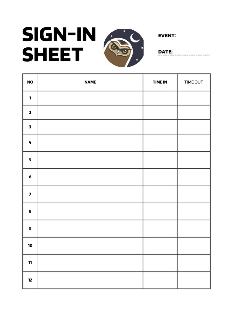 White Simple Sign-Up Sheet - 20250529 - 101706 - 0000 | PDF