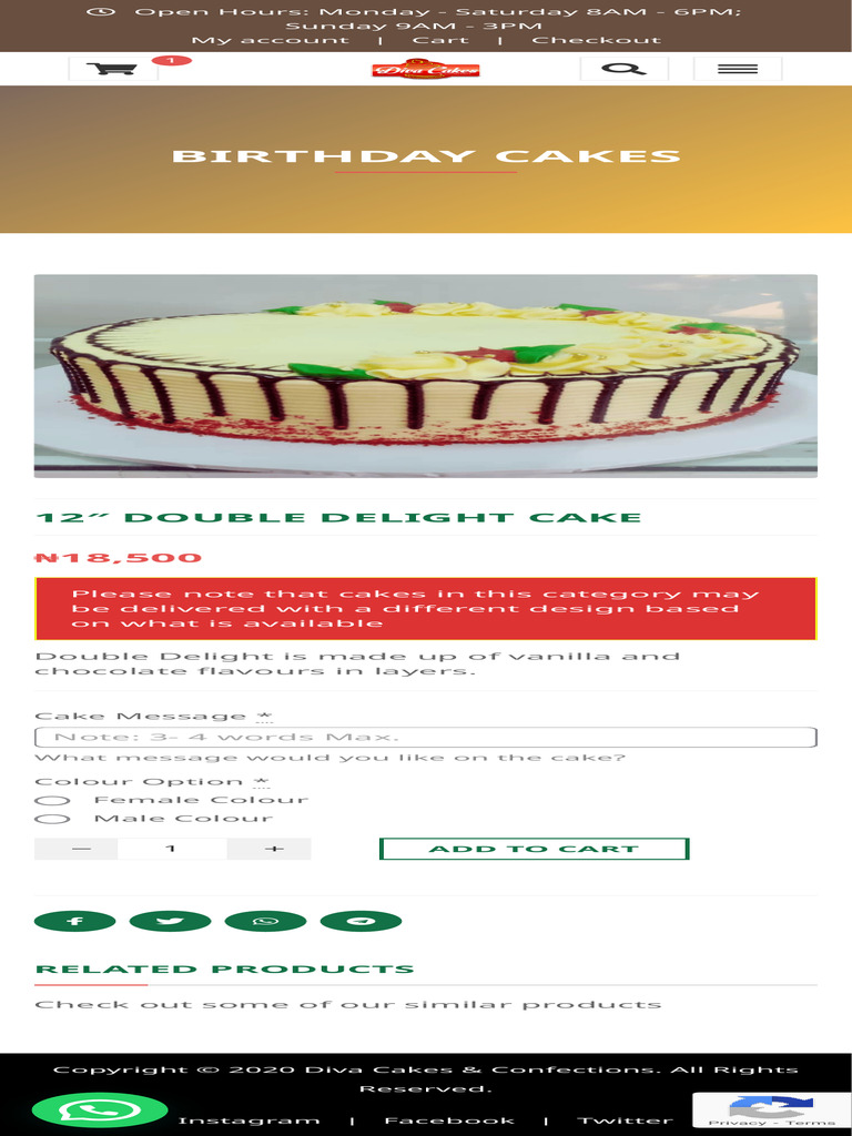 Starlight Double Delight Cake | PDF