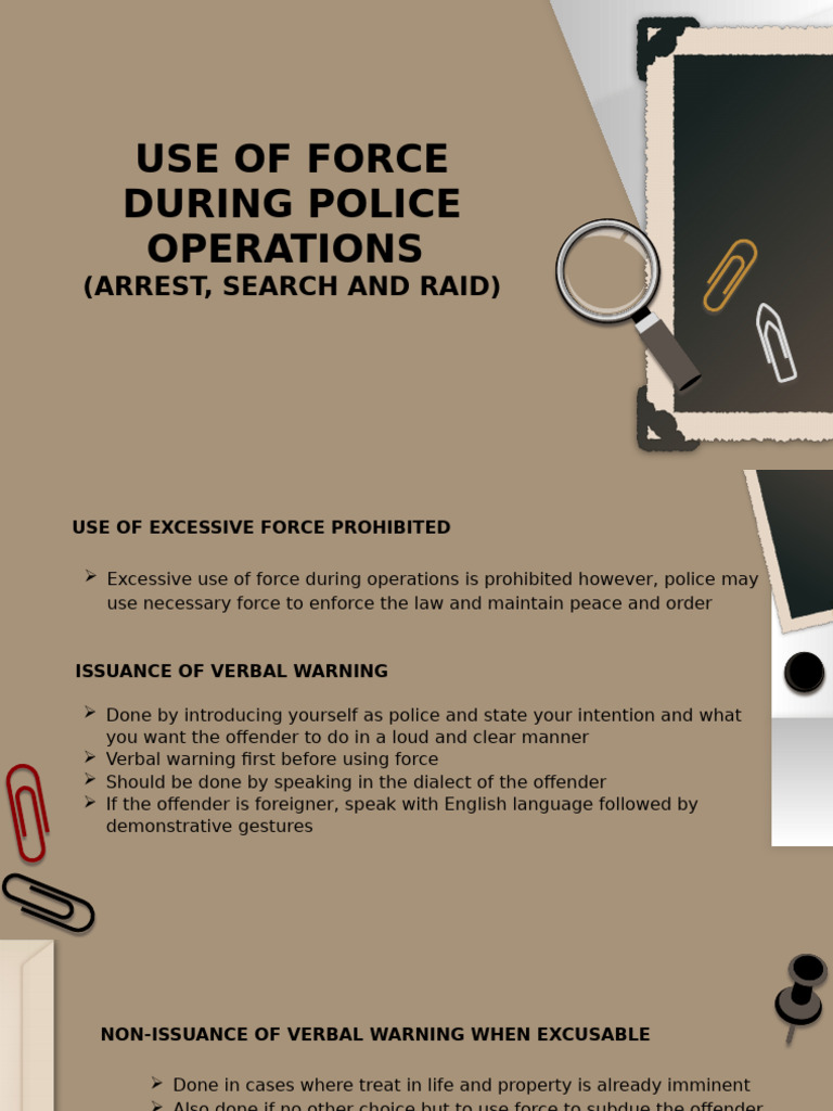 Police Use of Force Guidelines | PDF