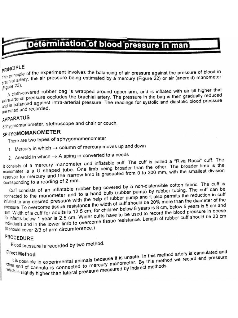 Physiology II Practicals | PDF