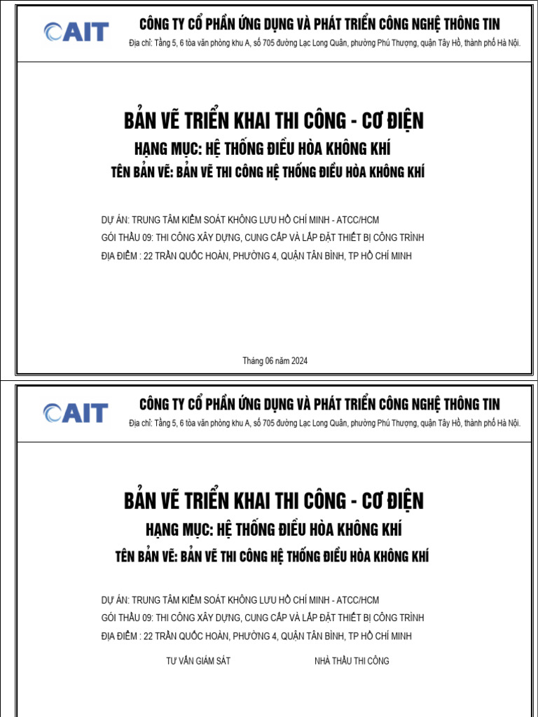 Atcc - Ban Ve Shop Hvac Tang 3 | PDF