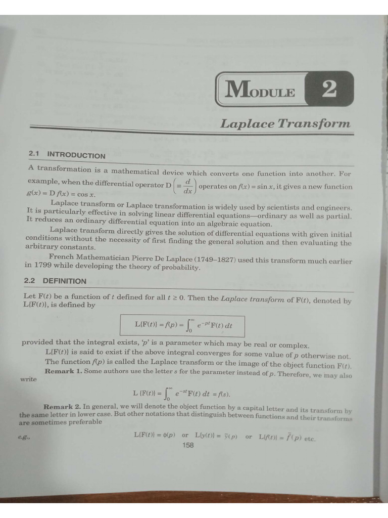 Laplace Transform 1 | PDF