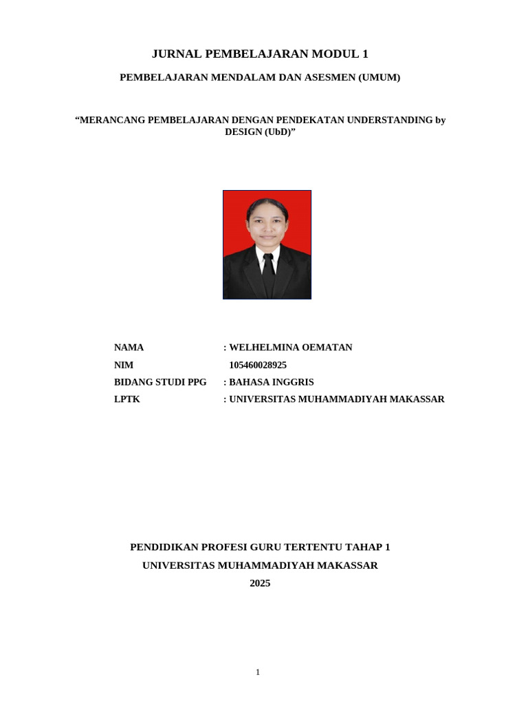 Merancang Pembelajaran Dengan Prinsip Understanding by Design (Ubd) 538 | PDF