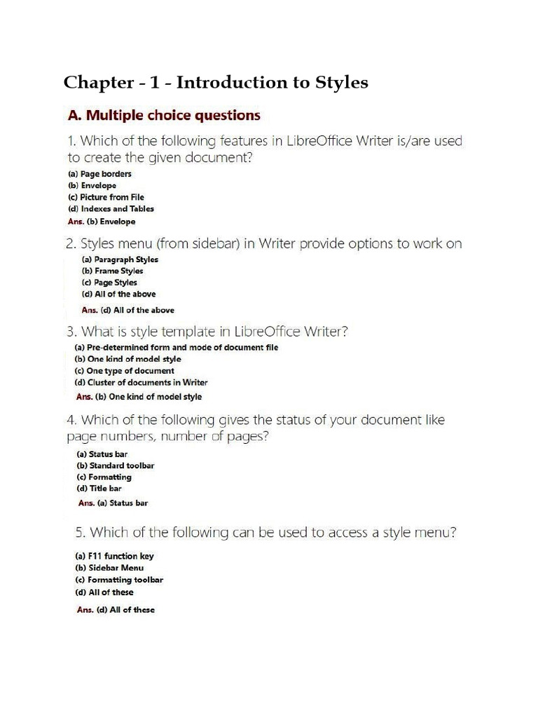 Chapter 1 Introduction To Style | PDF