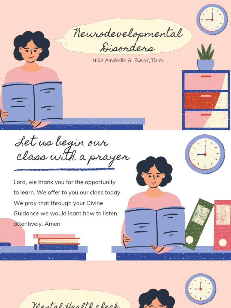 Lesson 2 Neurodev Disorders | PDF | Attention Deficit Hyperactivity Disorder | Mental Disorder