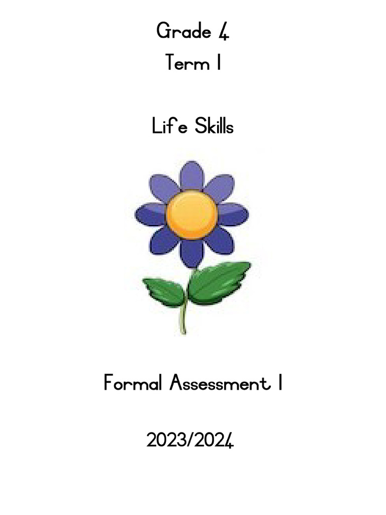 Grade 4 - Life Skills - Formal Task 1 - 2024 - L | PDF