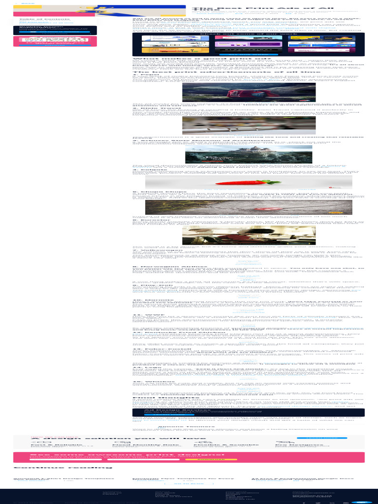 Best Print Ads for Design Inspiration | PDF | Advertising