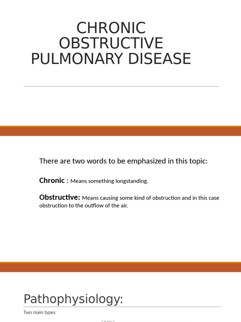 Chronic Obstructive Pulmonary Disease | PDF | Chronic Obstructive Pulmonary Disease ...
