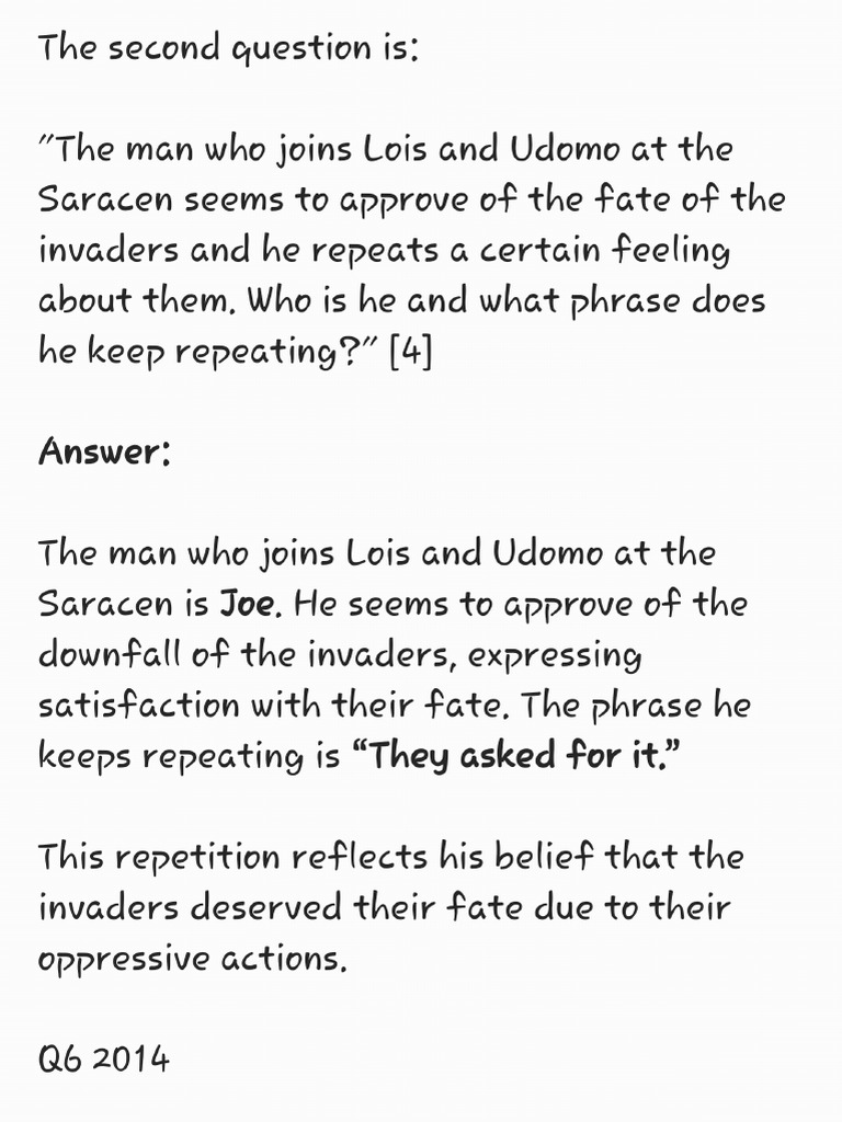 Sample Question On Contextual Analysis | PDF