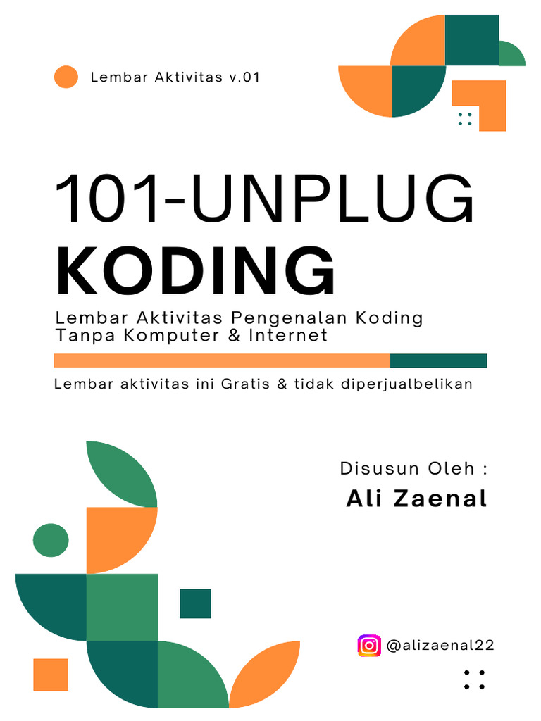 101 Lembar Aktivitas Coding Unpugged | PDF