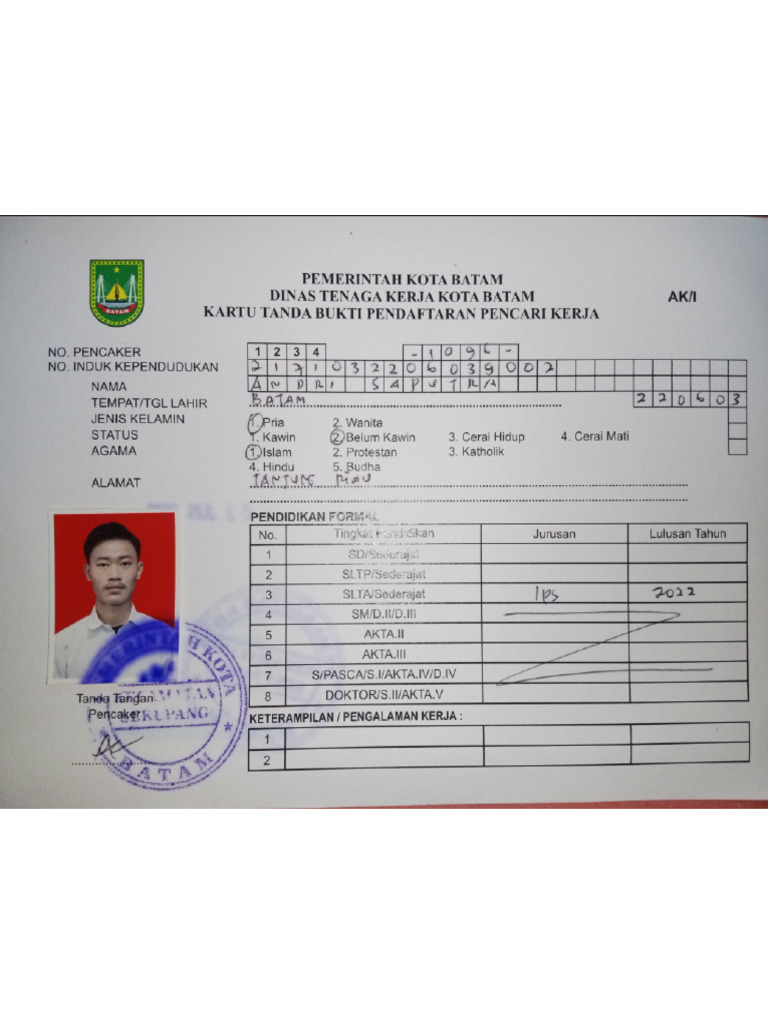 Kartu Kuning Andri Saputra | PDF