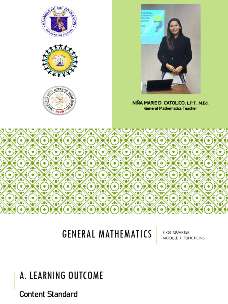 General Mathematics Module 1 With Assignment | PDF | Learning | Function (Mathematics)