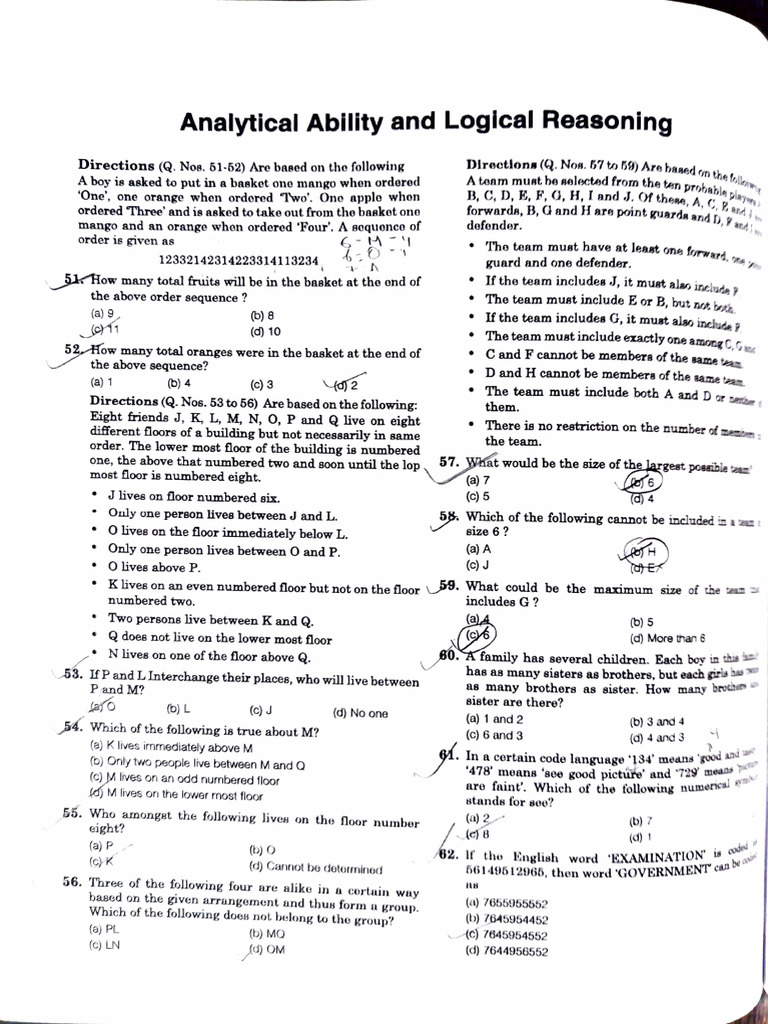 Nimcet (Pyq) 400 | PDF