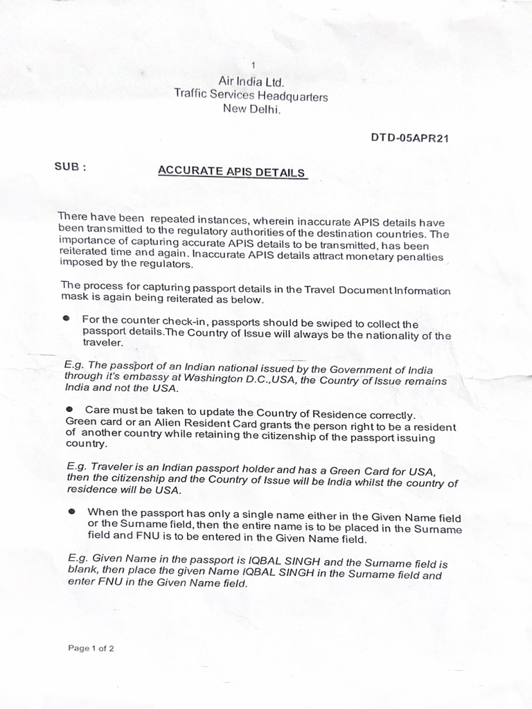 Apis Sop Read and Sign | PDF