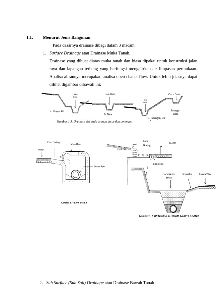 Drainase Menurut Jenis Bangunan | PDF