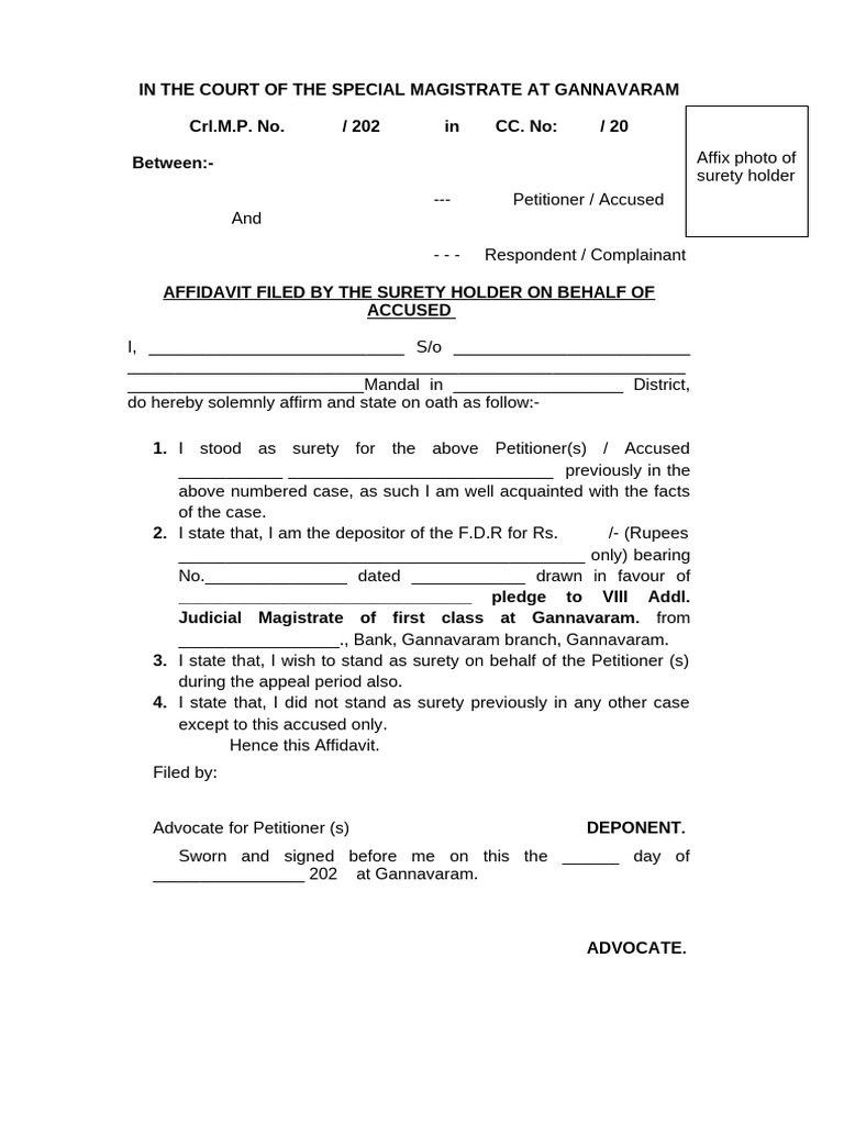 AFFIDAVIT For F.D.R. - After Conviction | PDF | Affidavit | Justice