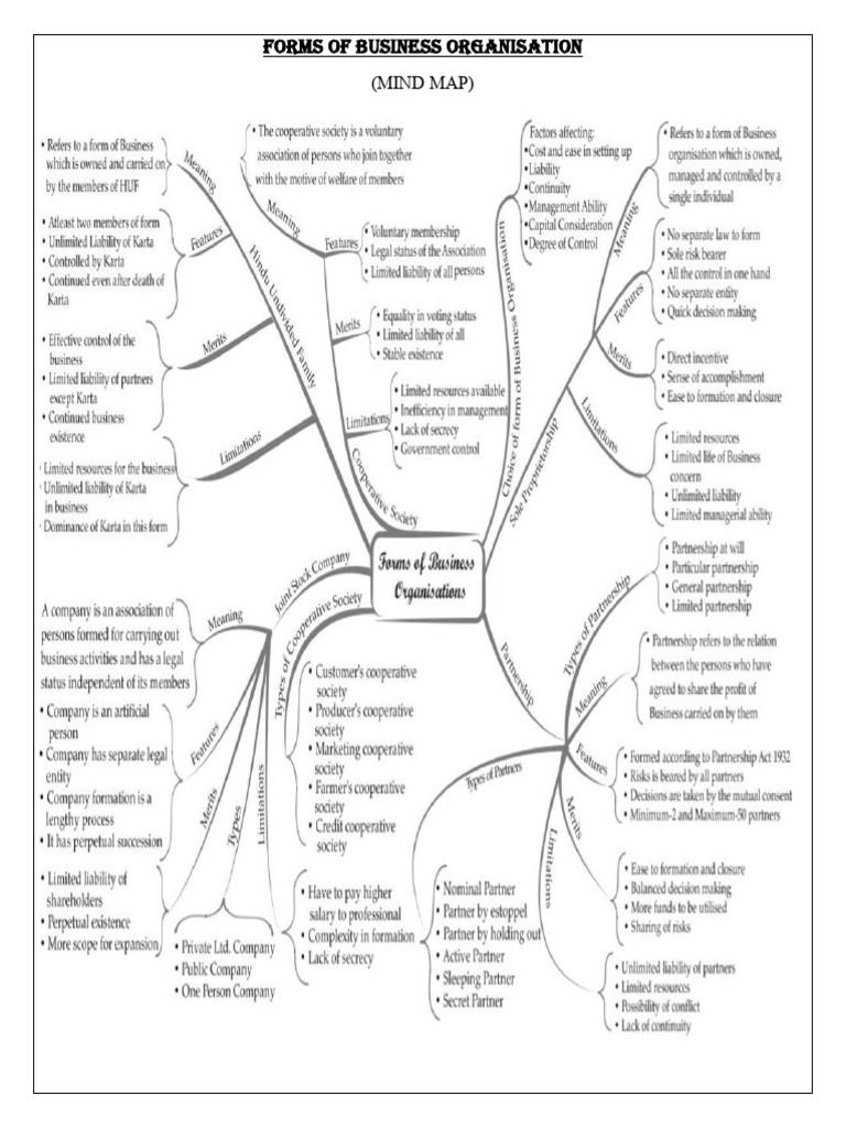 Types of Business Organizations Explained | PDF | Sole Proprietorship ...