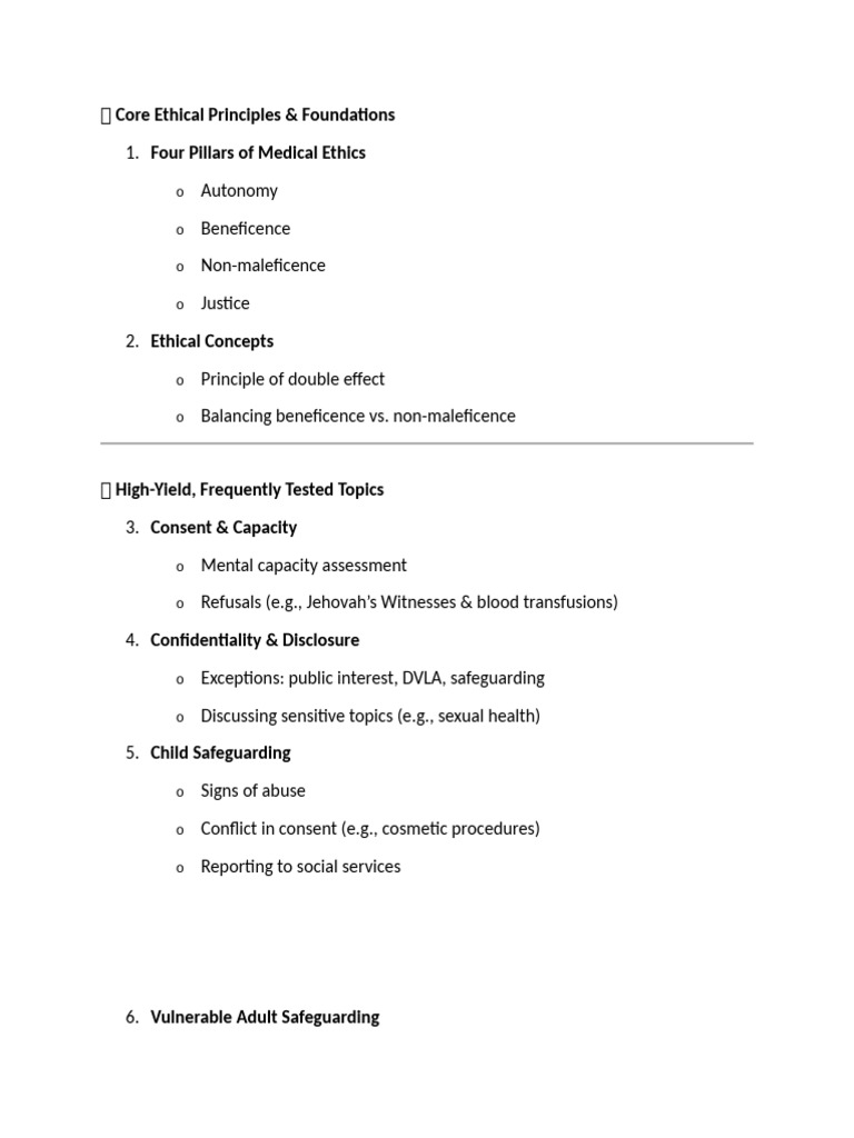 ? Core Ethical Principles | PDF | Medical Ethics | Social Ethics