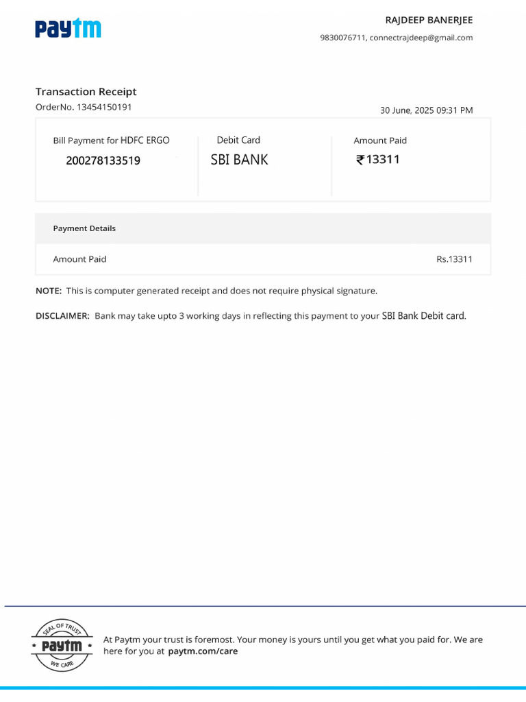 Invoice SBI | PDF