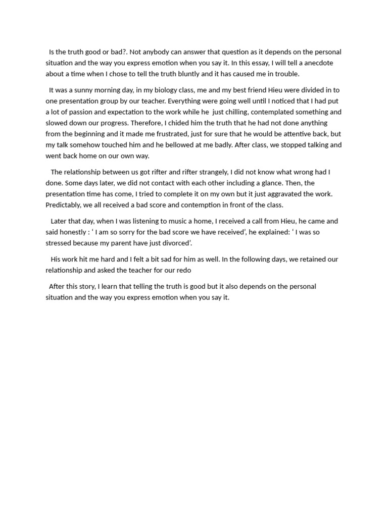 The Impact of Truth on Relationships | PDF